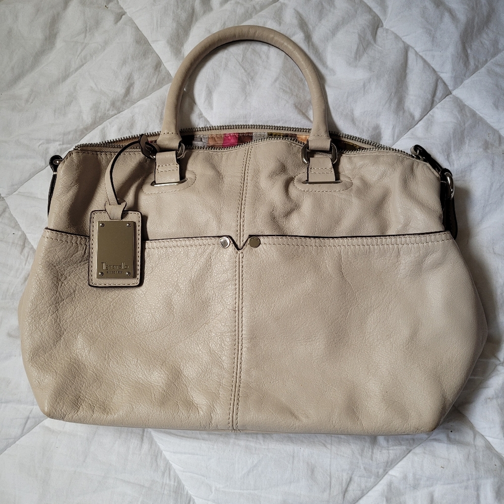 Tignanello Cream Colored Purse - Gem